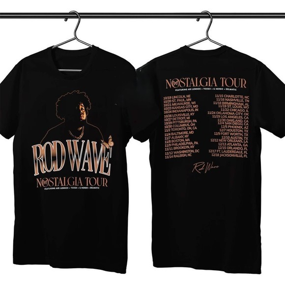 Gildan | Shirts | Rod Wave Nostalgia 2 Sided Shirt Rapper Rod Wave Tee ...